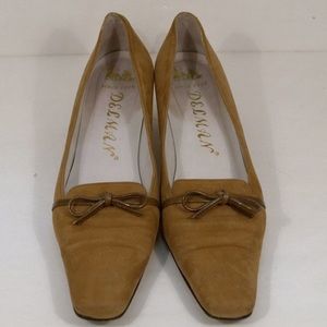 Delman | Shoes | Vintage 9s Delmans Tan Leather Pumps In Size 65 | Poshmark